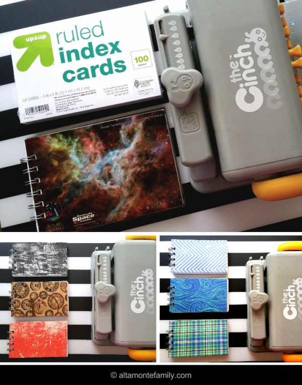 DIY Mini Notebooks With The Cinch | Altamonte Family