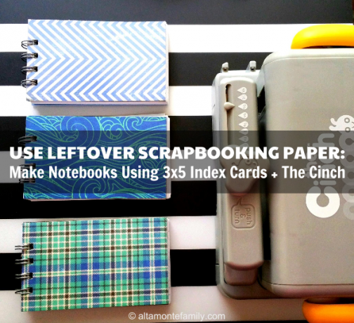 DIY Mini Notebooks With The Cinch | Altamonte Family