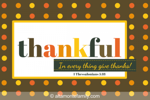 4 Free Printable Thanksgiving Scripture Cards | Altamonte Family