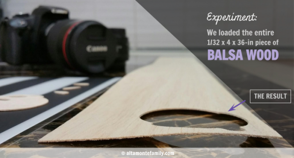 How To Cut Balsa Wood With Cricut Explore | Altamonte Family