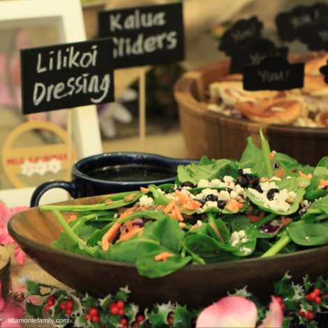 Handmade Ornament Exchange Luau + Lilikoi Vinaigrette Recipe