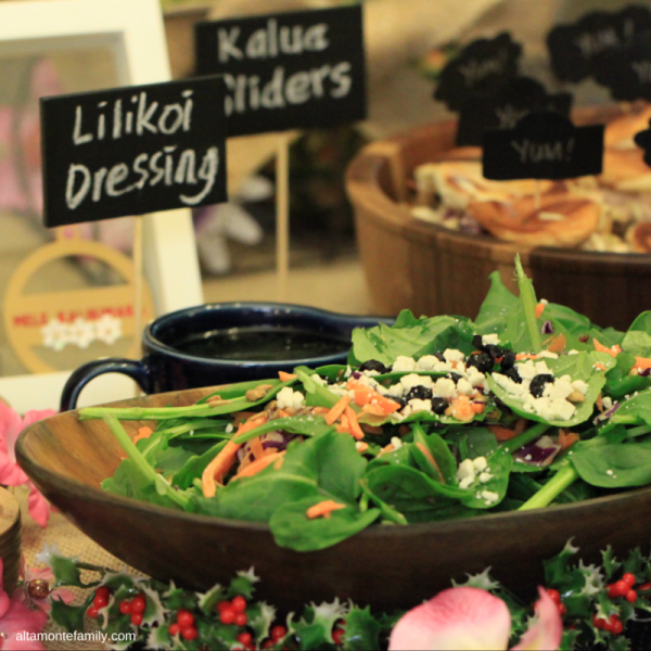 Handmade Ornament Exchange Luau + Lilikoi Vinaigrette Recipe