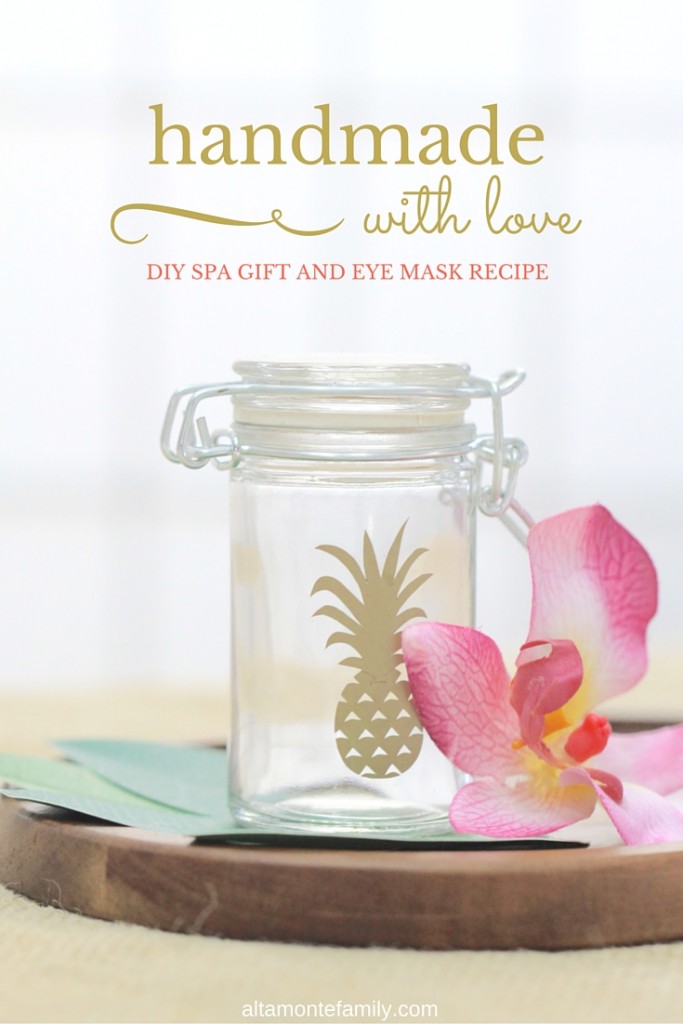 DIY Spa Gift + 2-Ingredient Eye Mask Recipe