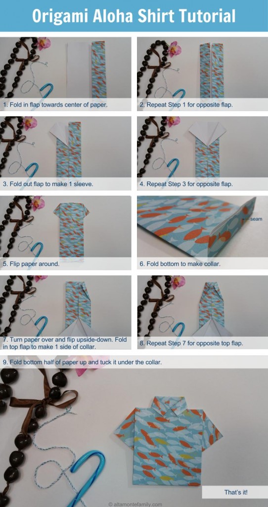 Last-Minute Gift Ideas + Origami Aloha Shirt Tutorial
