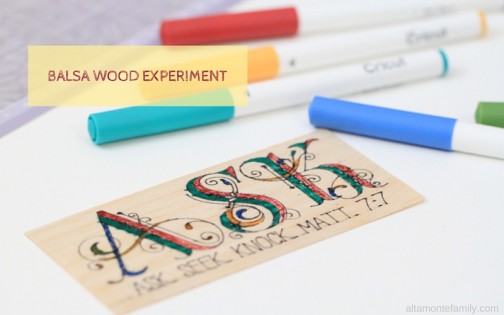 How To Cut Balsa Wood With Cricut Explore | Altamonte Family