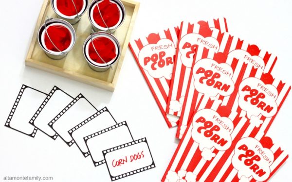 DIY Concession Stand + Free Printables and Cut Files
