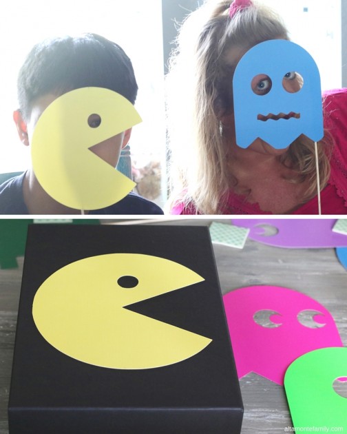 Retro Game Night Party & DIY 80's Arcade Photo Booth