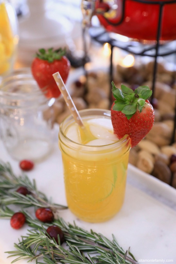 A Very Merry Holiday Waffle Bar + Citrus Punch Recipe