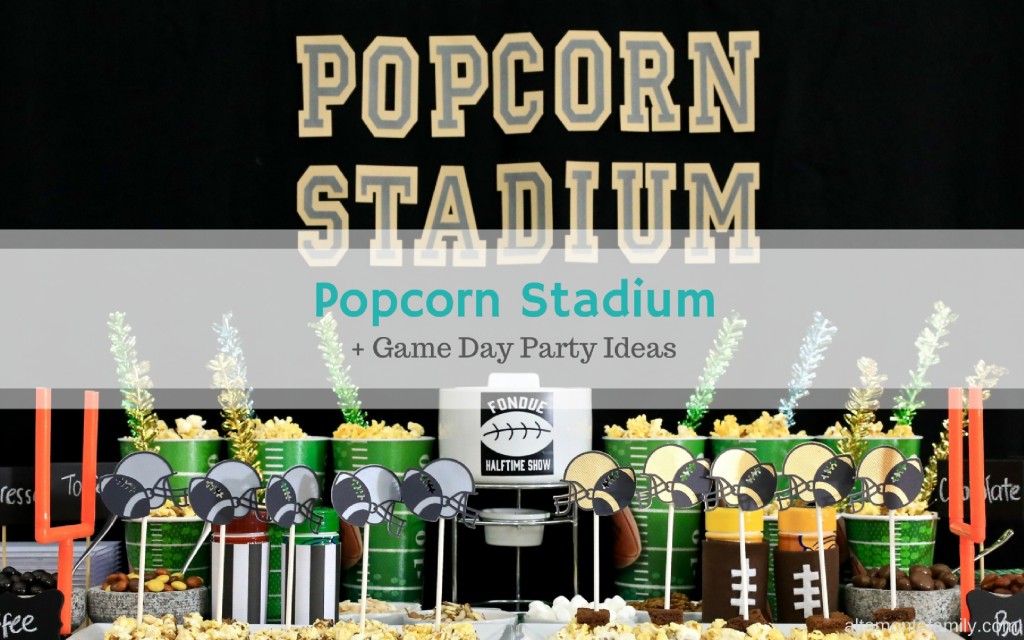 Game Day Popcorn Stadium + 2 Fondue Halftime Show Recipes